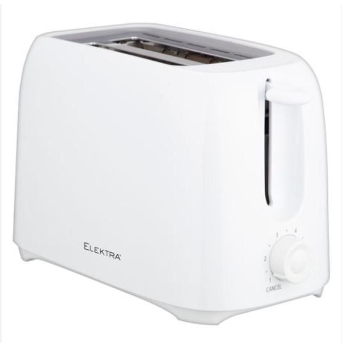 ELEKTRA - BASIC 700W 2 SLICE TOASTER WHITE SEL-ETP03W