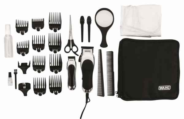 Wahl Deluxe Chrome Pro Touch UP Complete Hair Cutting Kit