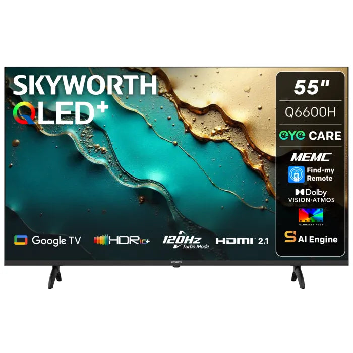 Skyworth 55" Q6600H 4K QLED Google Smart TV with Eye Care – GIFTGUIDE