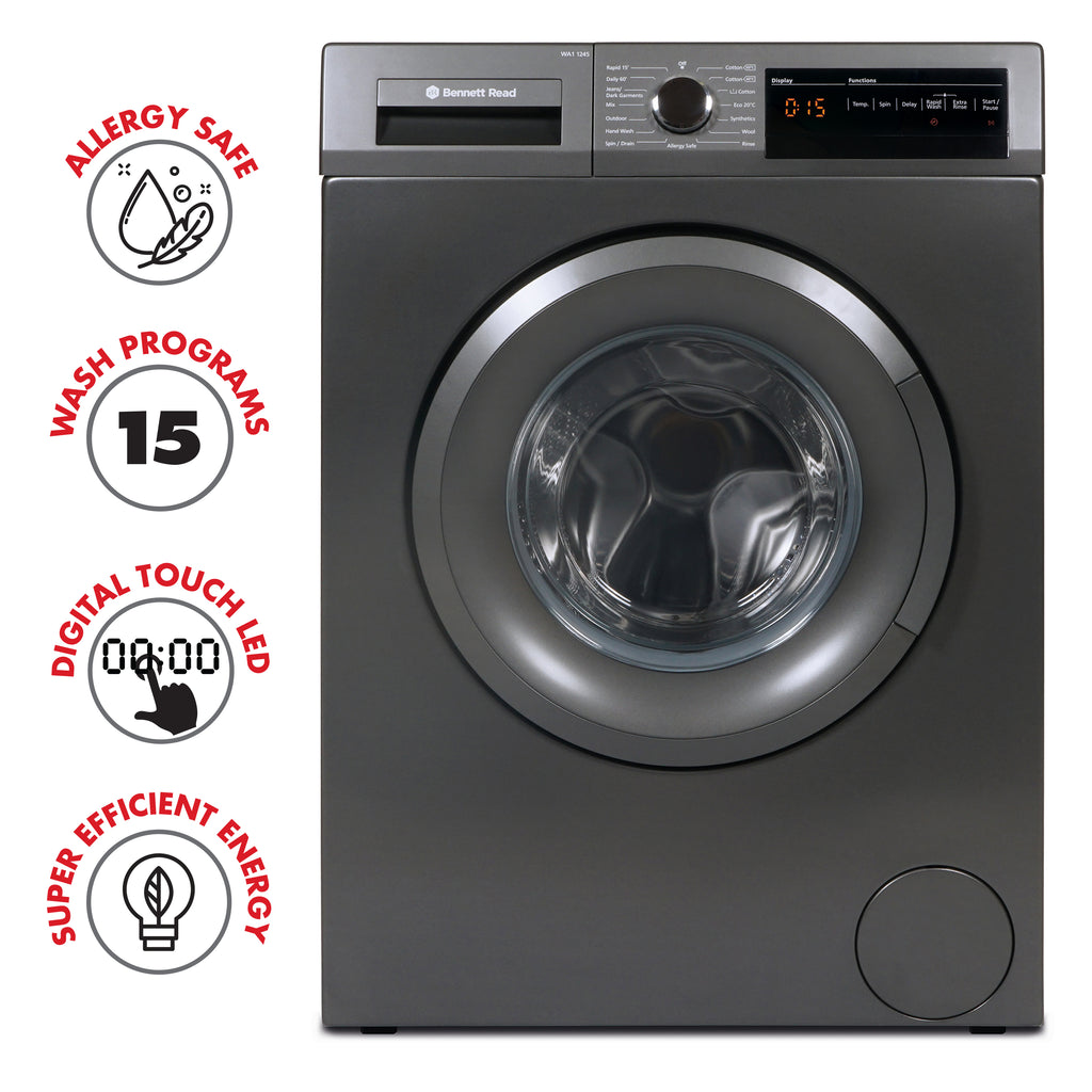 7KG FRONT LOADER DARK GREY TOUCH PANEL