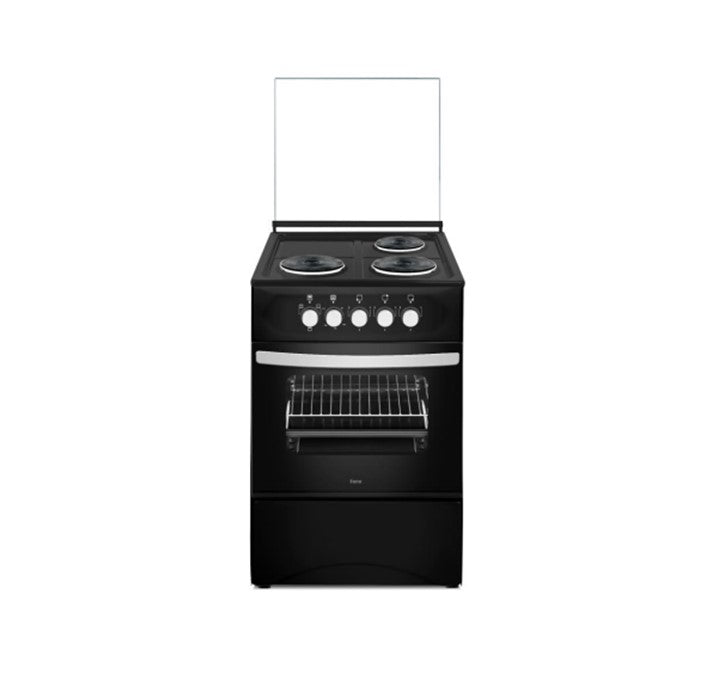 50 x 50 3 Elec, Elec Oven, Plug in Stove 3 pin, Splash back, Black F5C ...