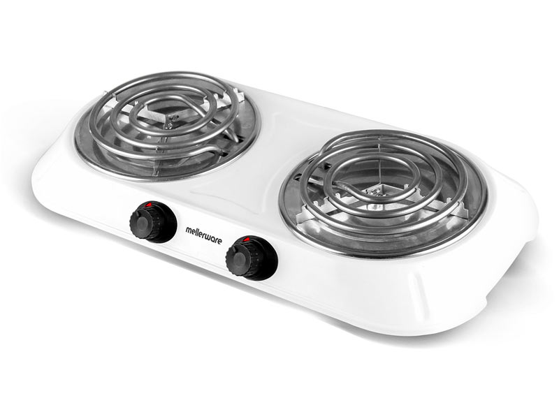 Hotplate Double Powder Coat White Spiral Plate 2000W "Helios" LOCALLY