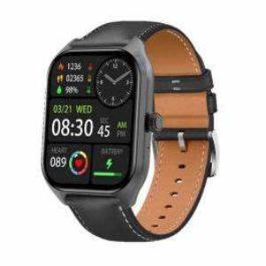Volkano MULTI-FUNCTION SMARTWATCH with BT Calling and Leather Style St ...