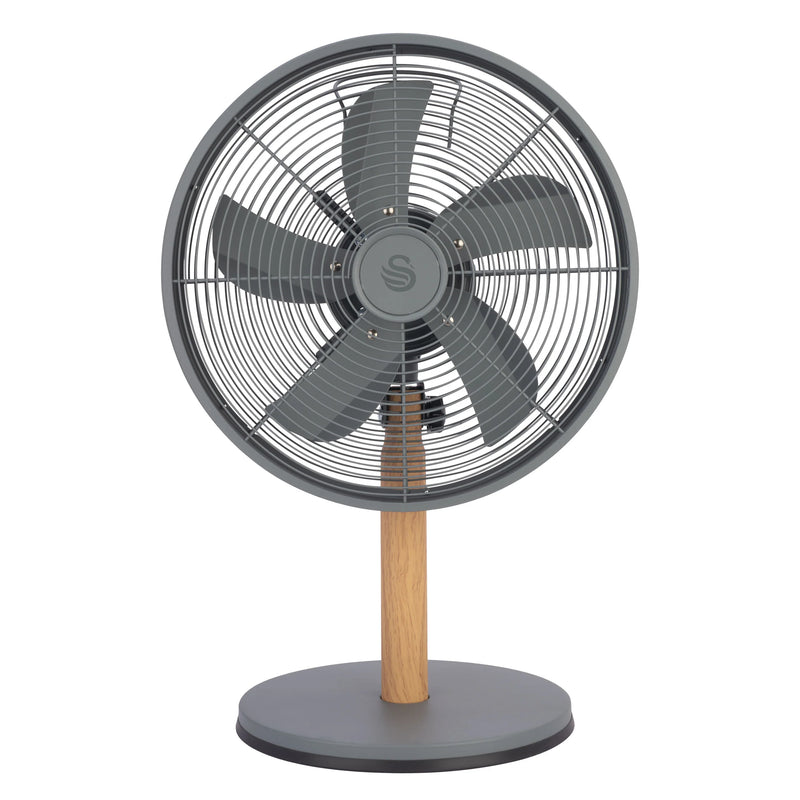 SWAN - NORDIC SLATE GREY DESK FAN 30cm SDF30G