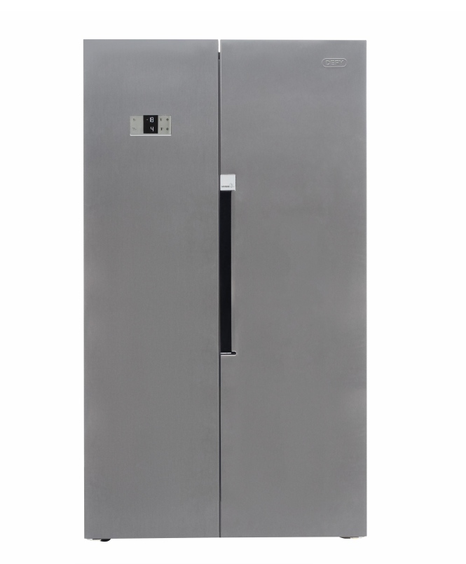 Defy Inox DFF538 Naturelight Side By Side Fridge 618L