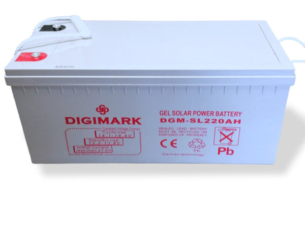 Digimark 220Ah 12v Gel Solar Rechargeable Battery- DGM-SL220AH – GIFTGUIDE