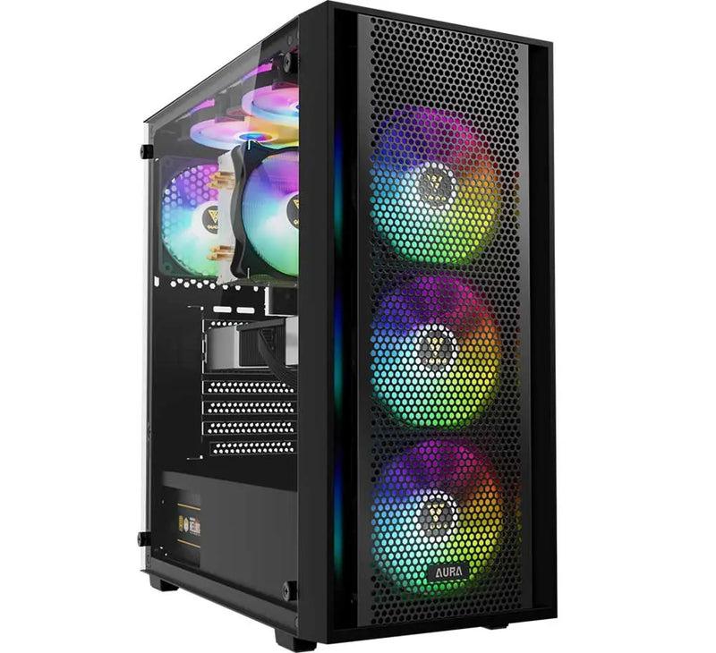 Gamdias AURA GC2 ELITE Gaming Case - Black