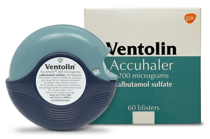 Ventolin Accuhaler Powder 200mg 60dos