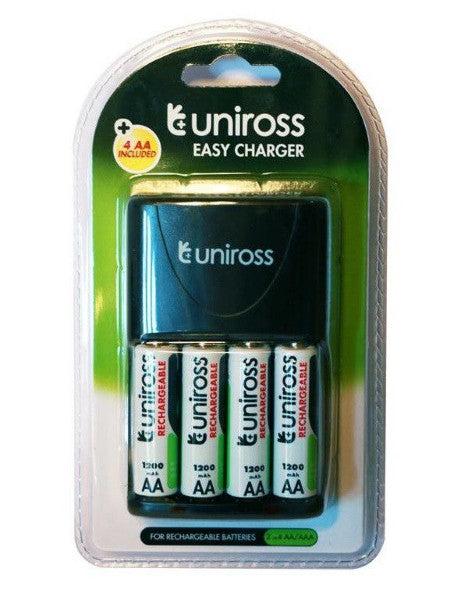 Uniross Charger & AA Rechargeable Batteries