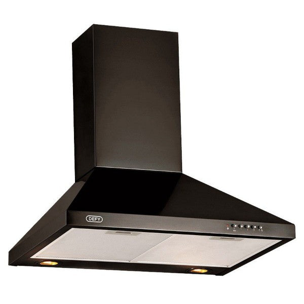 Defy - 600 Series Cookerhood - Chimney - Black DCH310